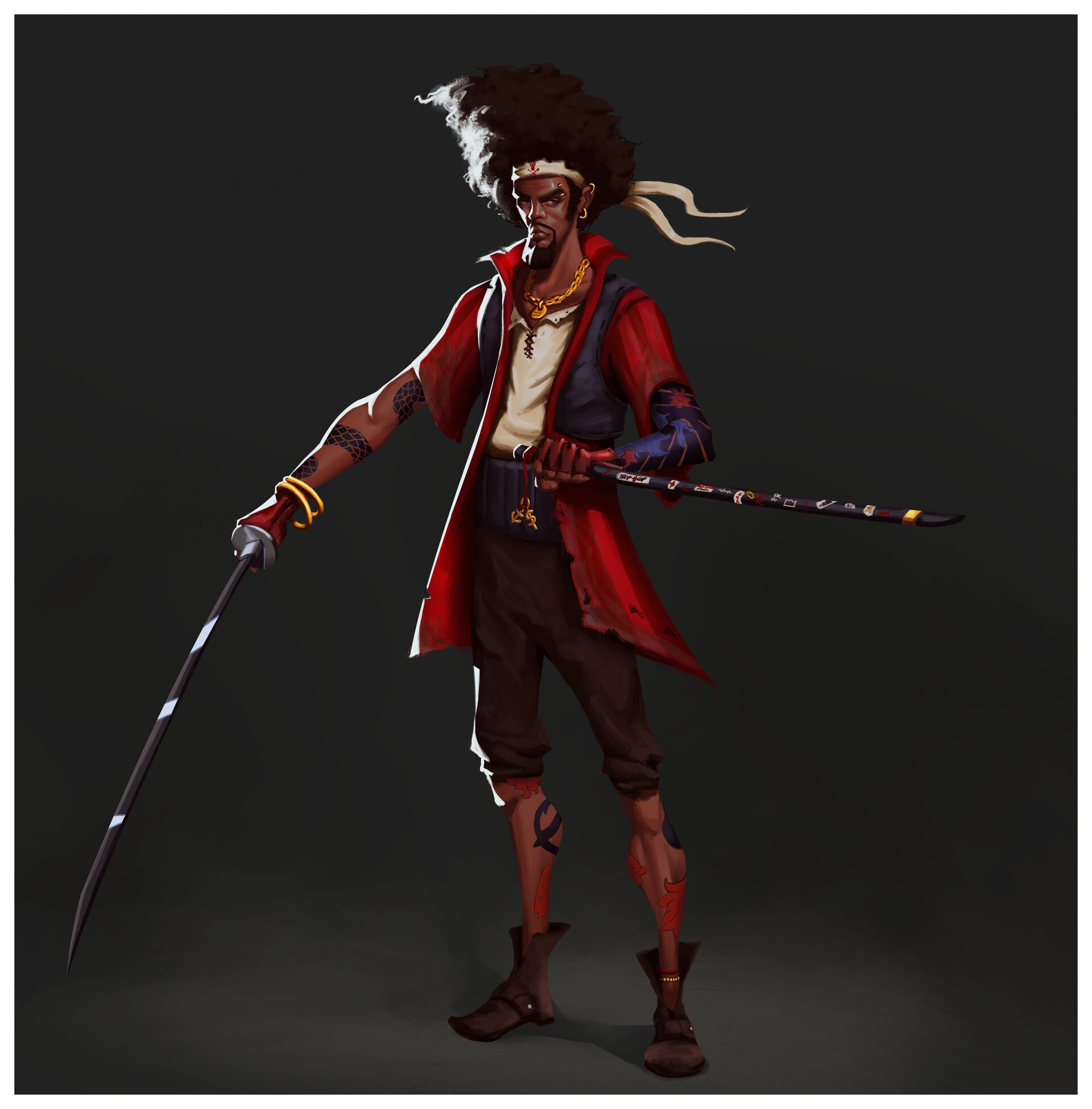 ArtStation - Afro Samurai - Redesign