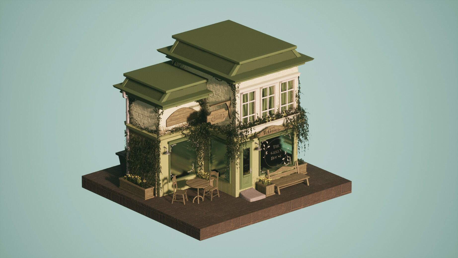 ArtStation - Cafe Diorama