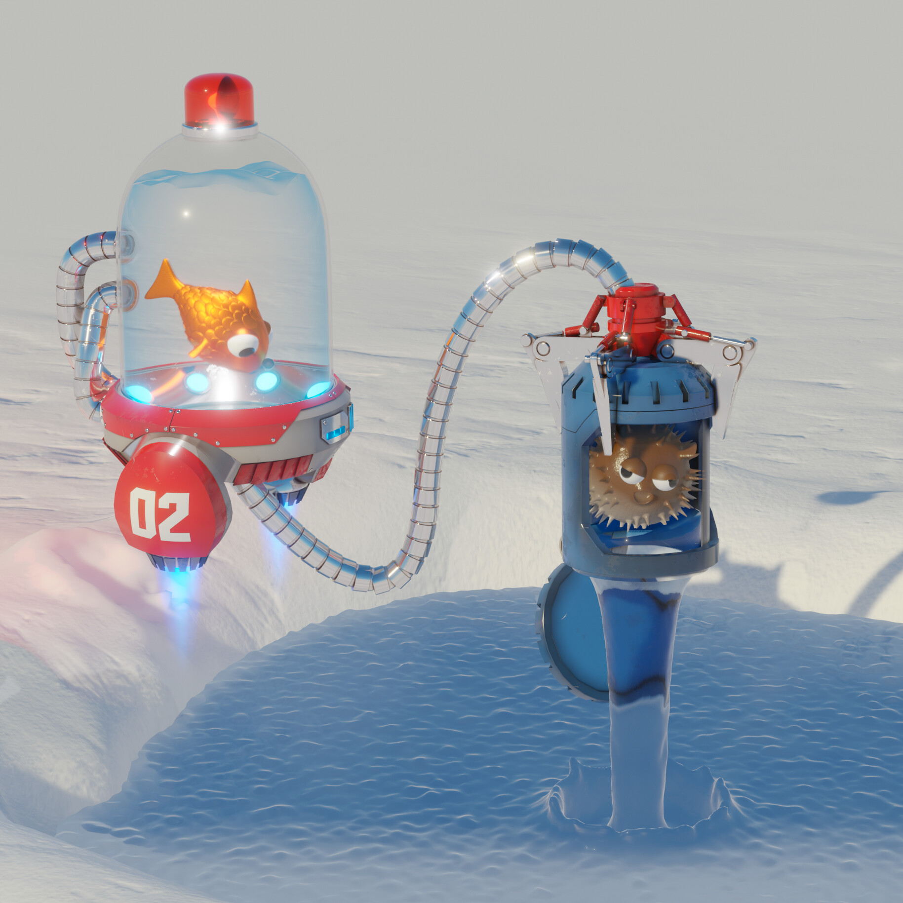 ArtStation - Fish Bot Rescue Service