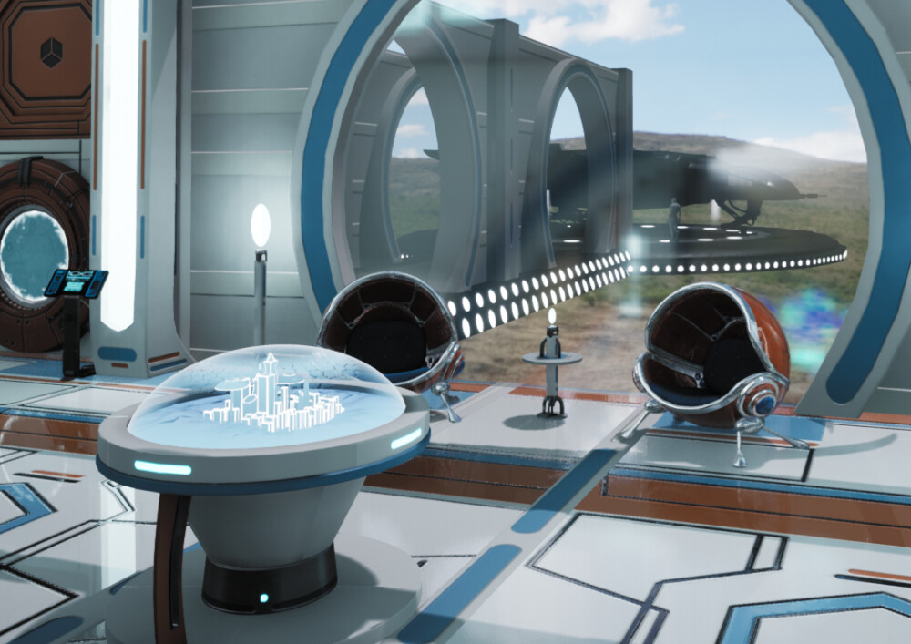 ArtStation - Sci-fi Hall