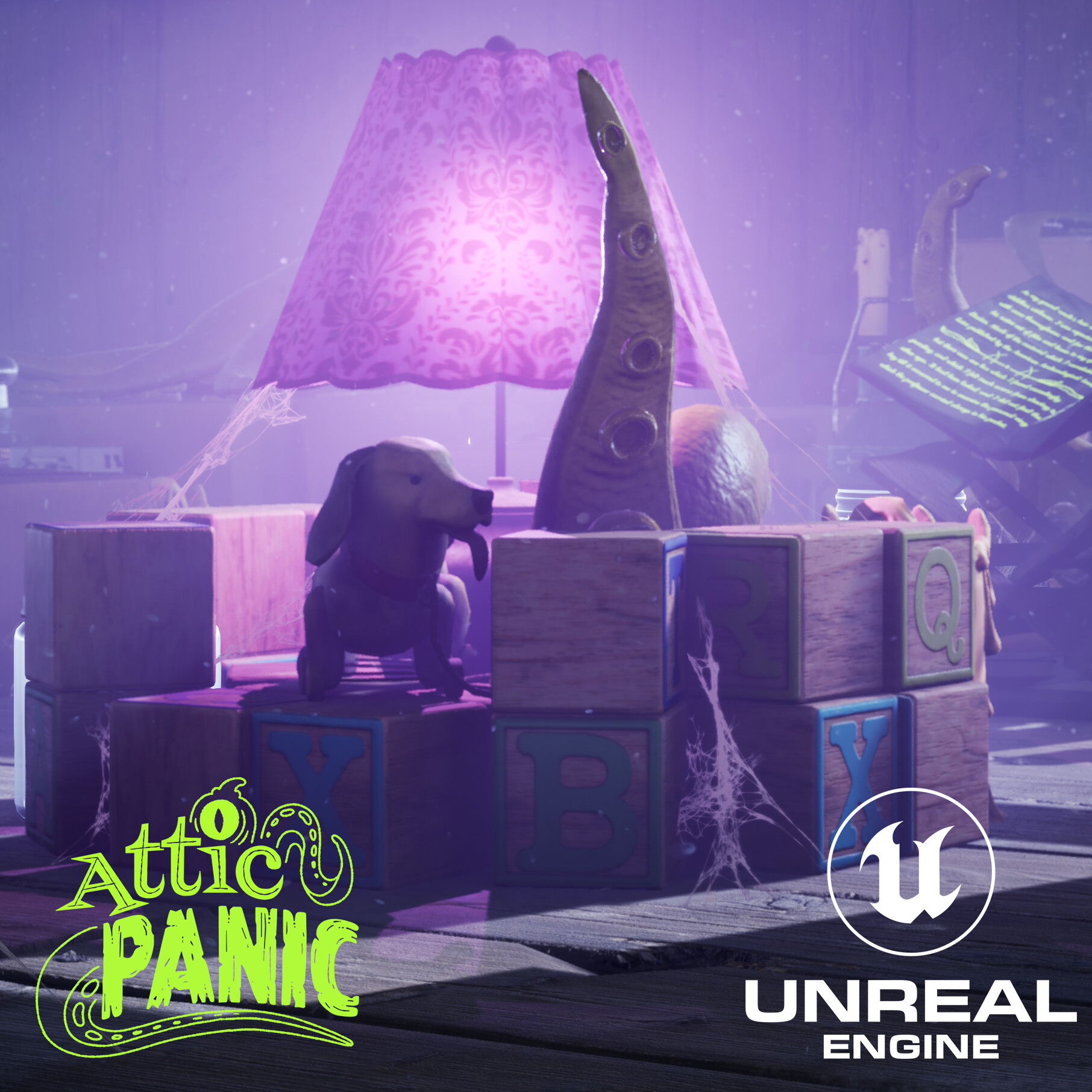 ArtStation - Attic Panic - Environment Art & Lighting