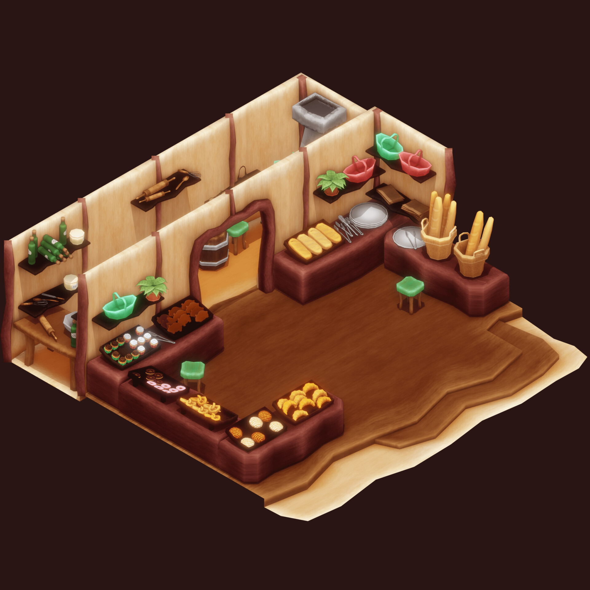 ArtStation - 3D Stylized Bakery