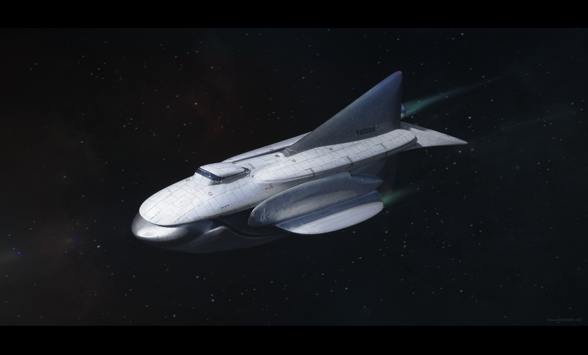 ArtStation - Fatboii CARGO. Spaceship concept art