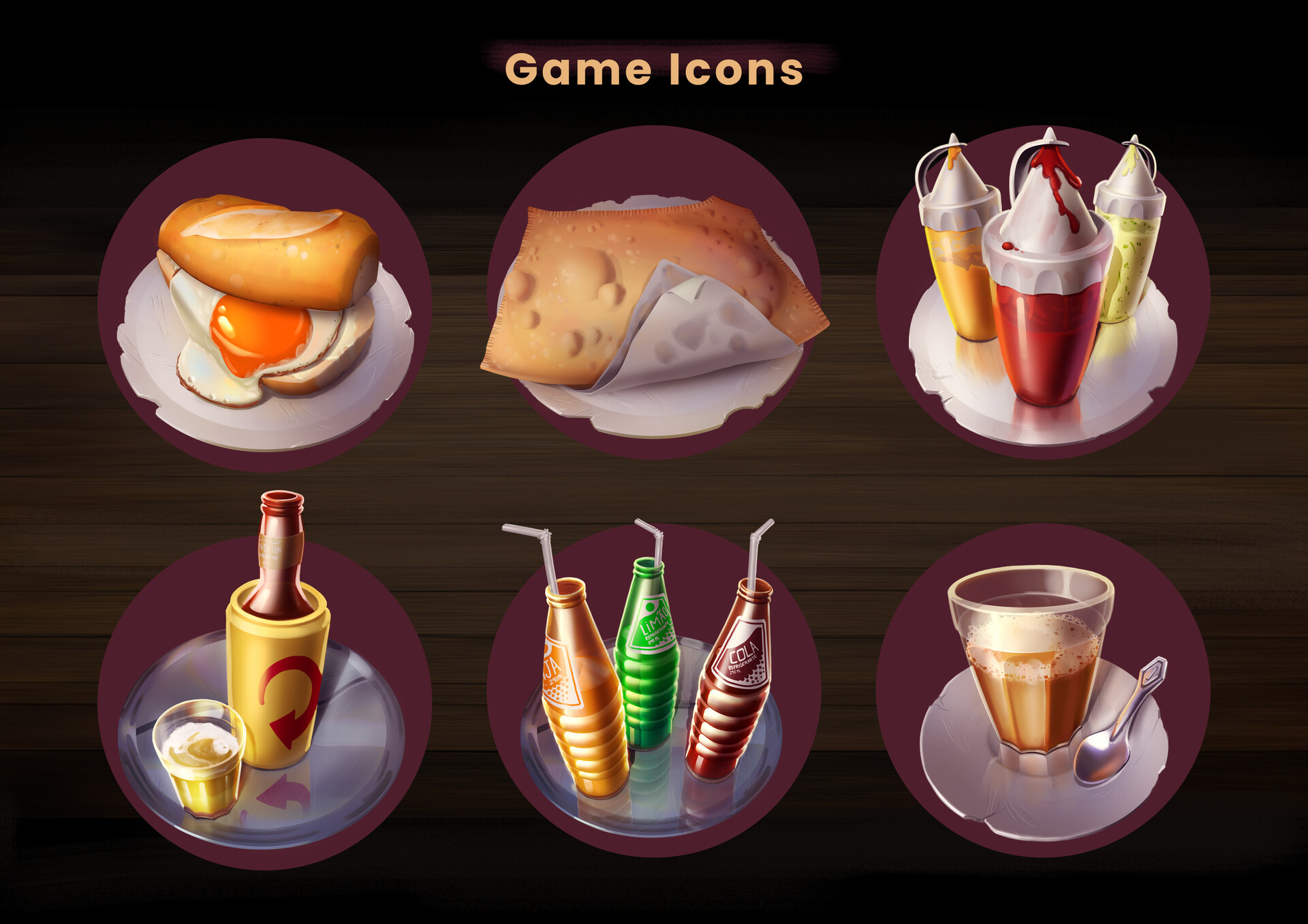 ArtStation - Restaurant Game Art