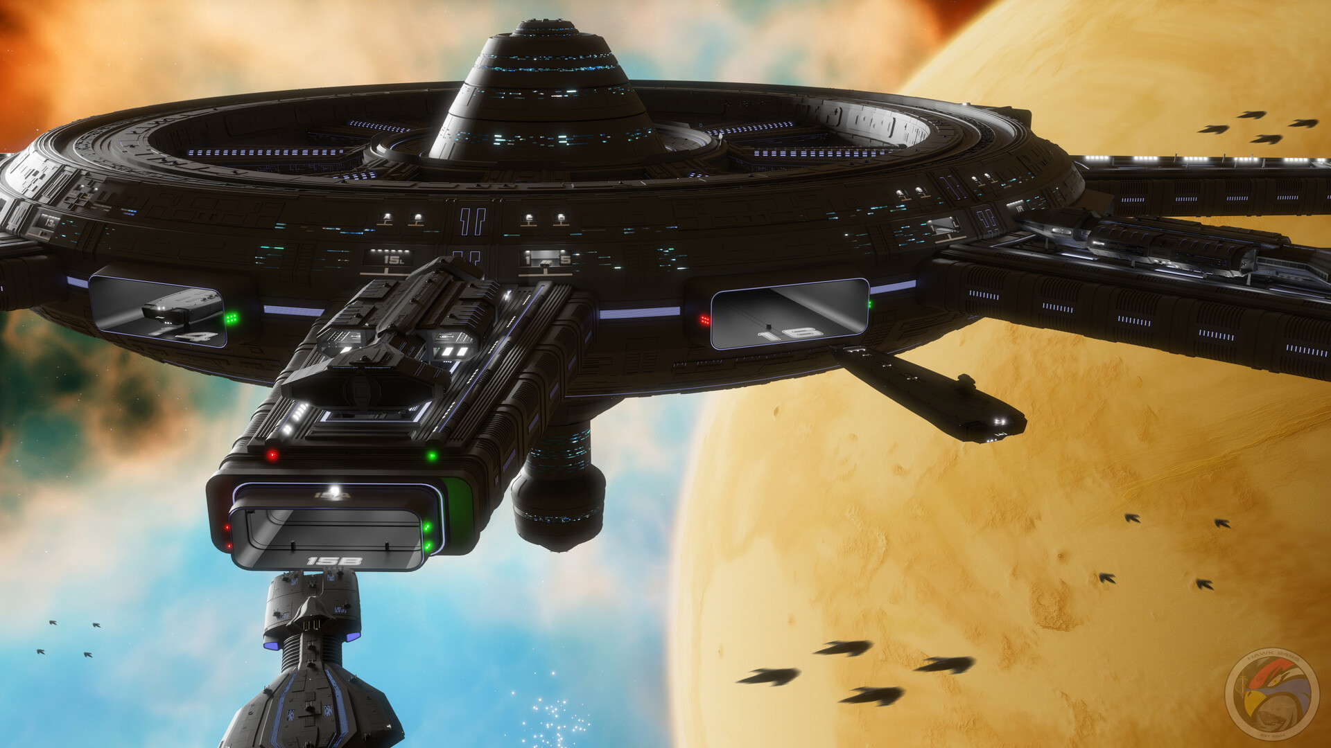 ArtStation - Morningstar Class Spacedock Project.