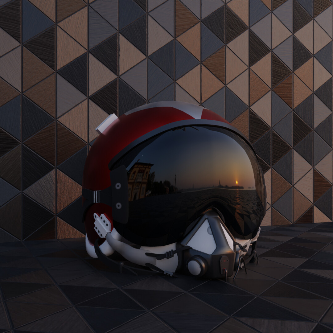 ArtStation - Canadian Snowbirds Helmet!