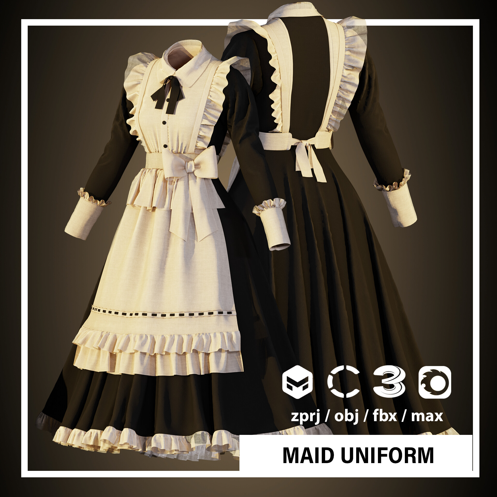 ArtStation - MAID UNIFORM