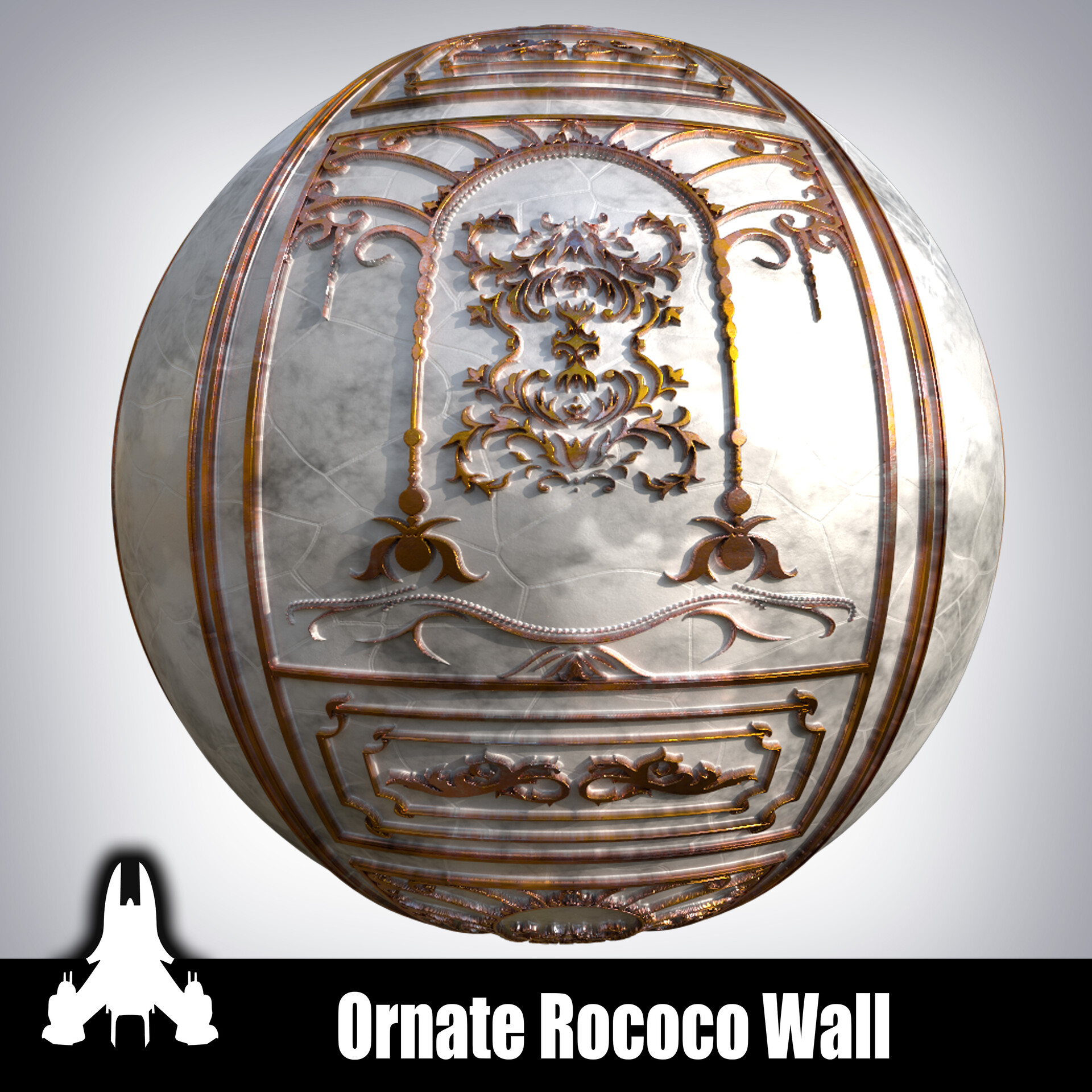 ArtStation - Ornate Rococo Wall