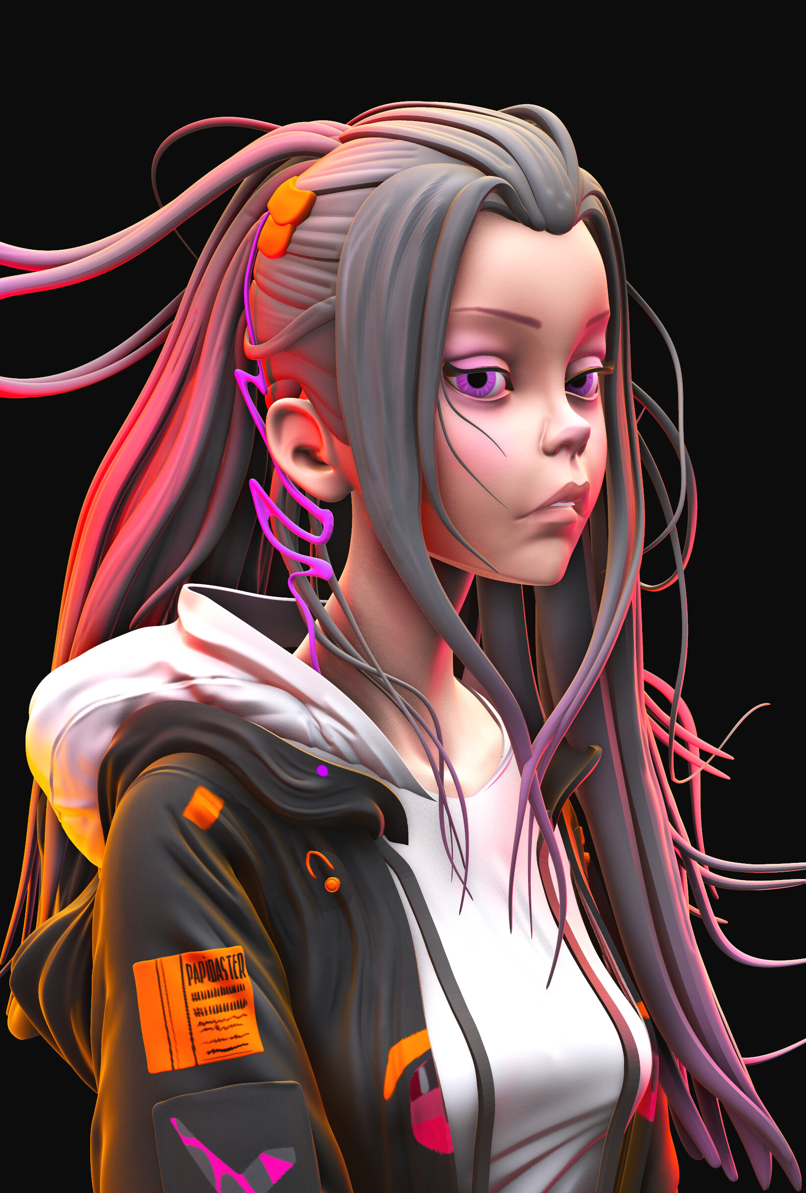 ArtStation - cyber girl
