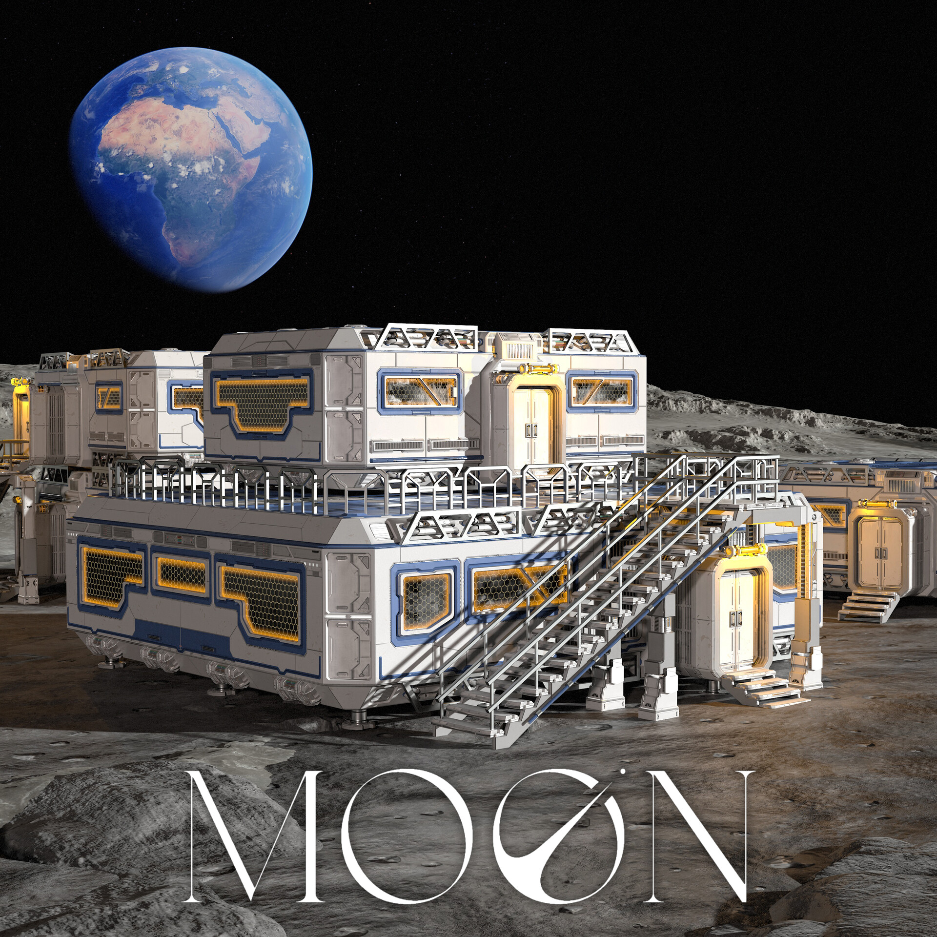 ArtStation - MOON - Modular Habitat