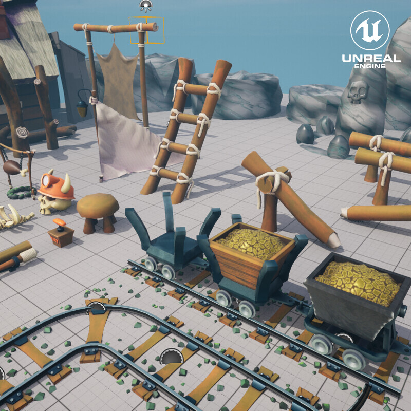 ArtStation - Mining set (Low poly)