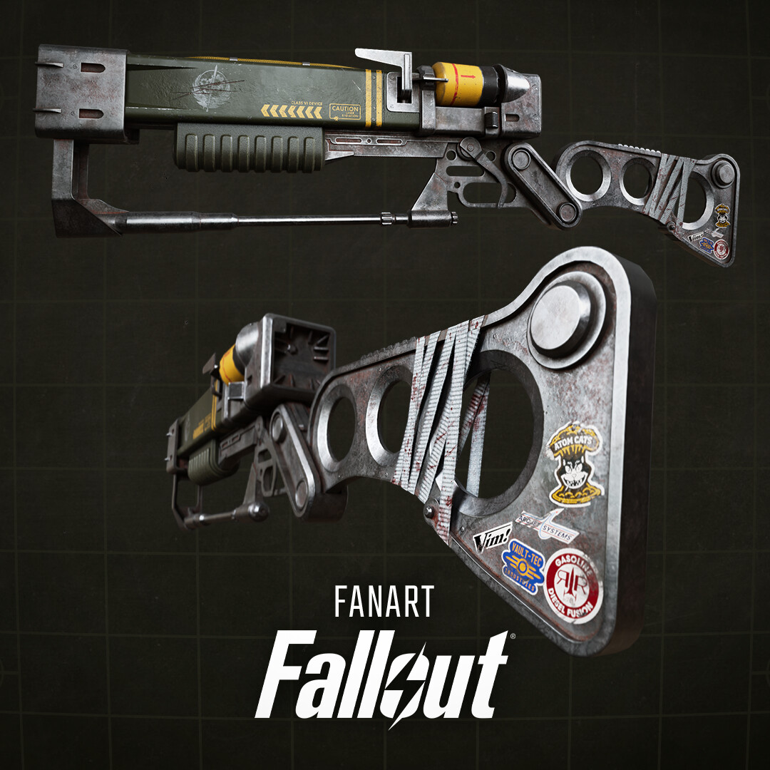 ArtStation - Fallout AER9 Laser Rifle