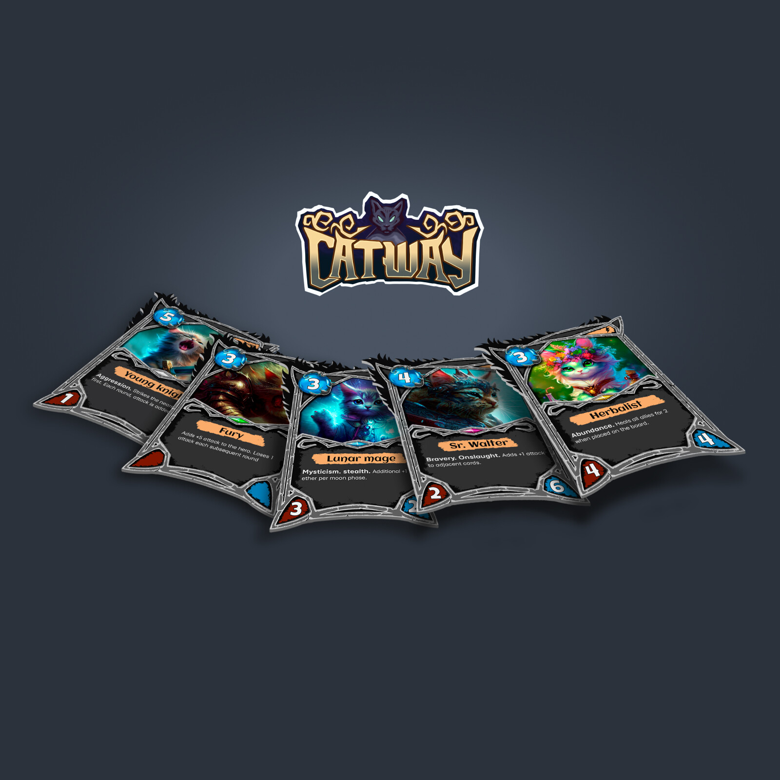 ArtStation - Card UI. Fantasy Collectible Card Game. TCG concept
