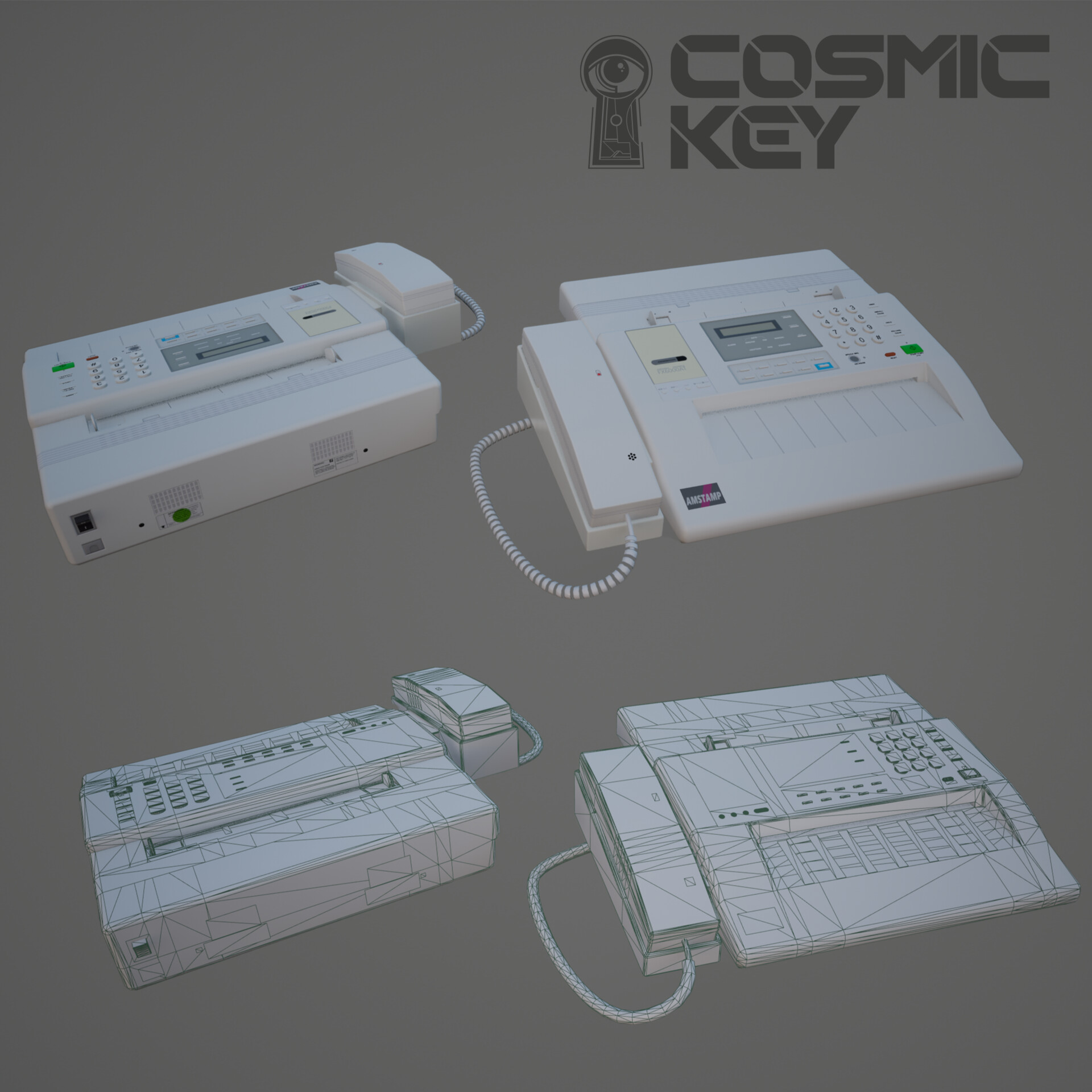 ArtStation - Retrowave Office Assets