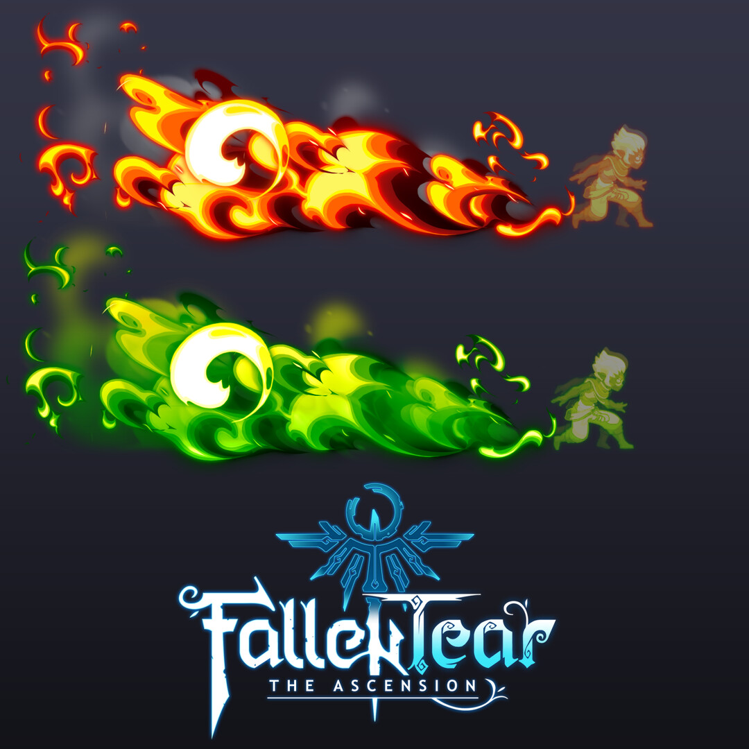 ArtStation - Dash effect created for the game: Fallentear the ascension