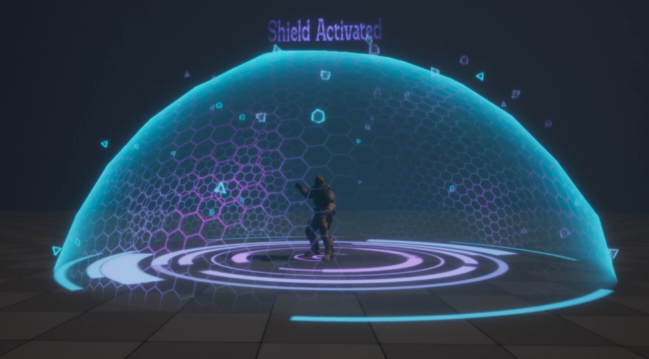 ArtStation - Techno Heal and Techno Shield - VFX