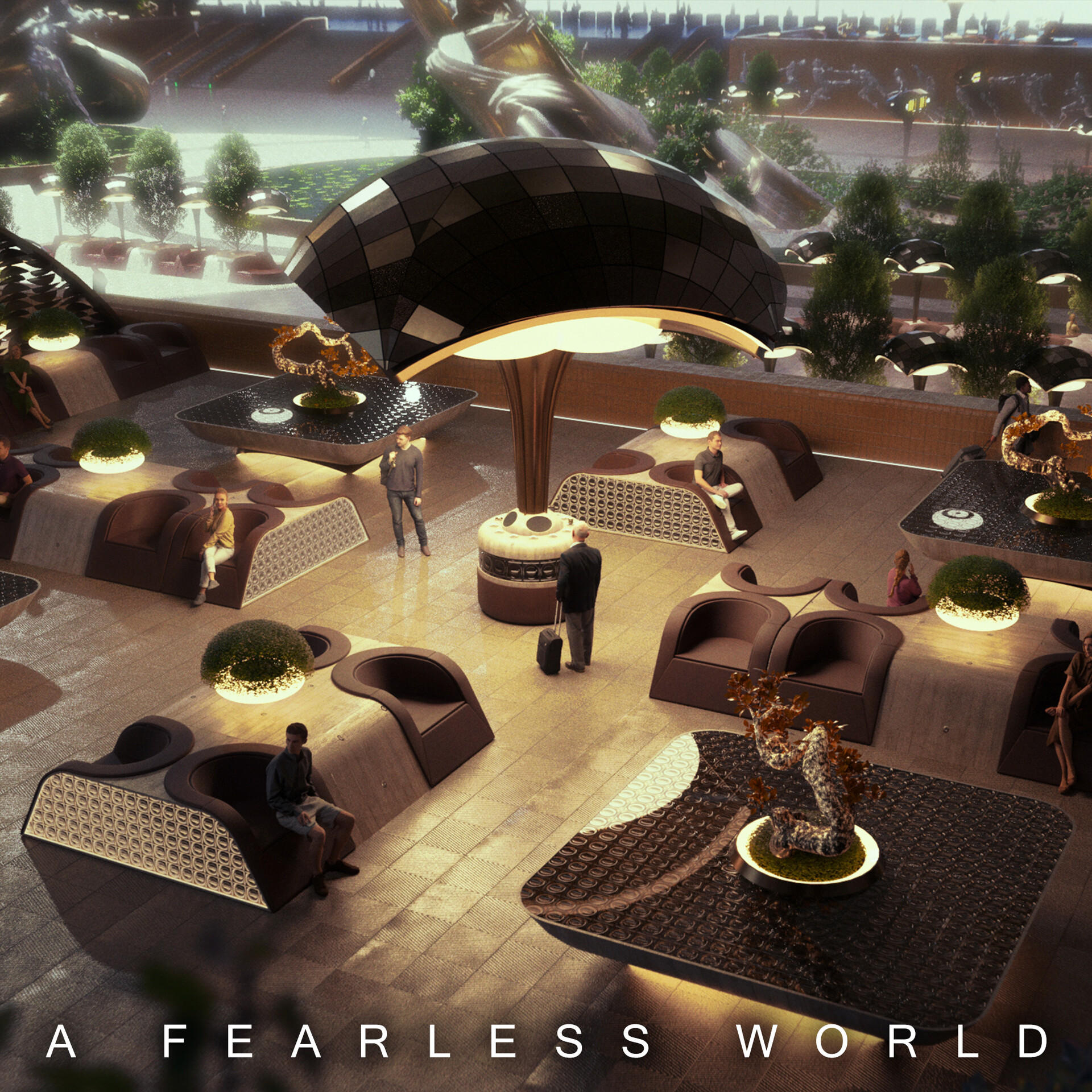 ArtStation - The Lounge - Environment Concept Design (Public Station)