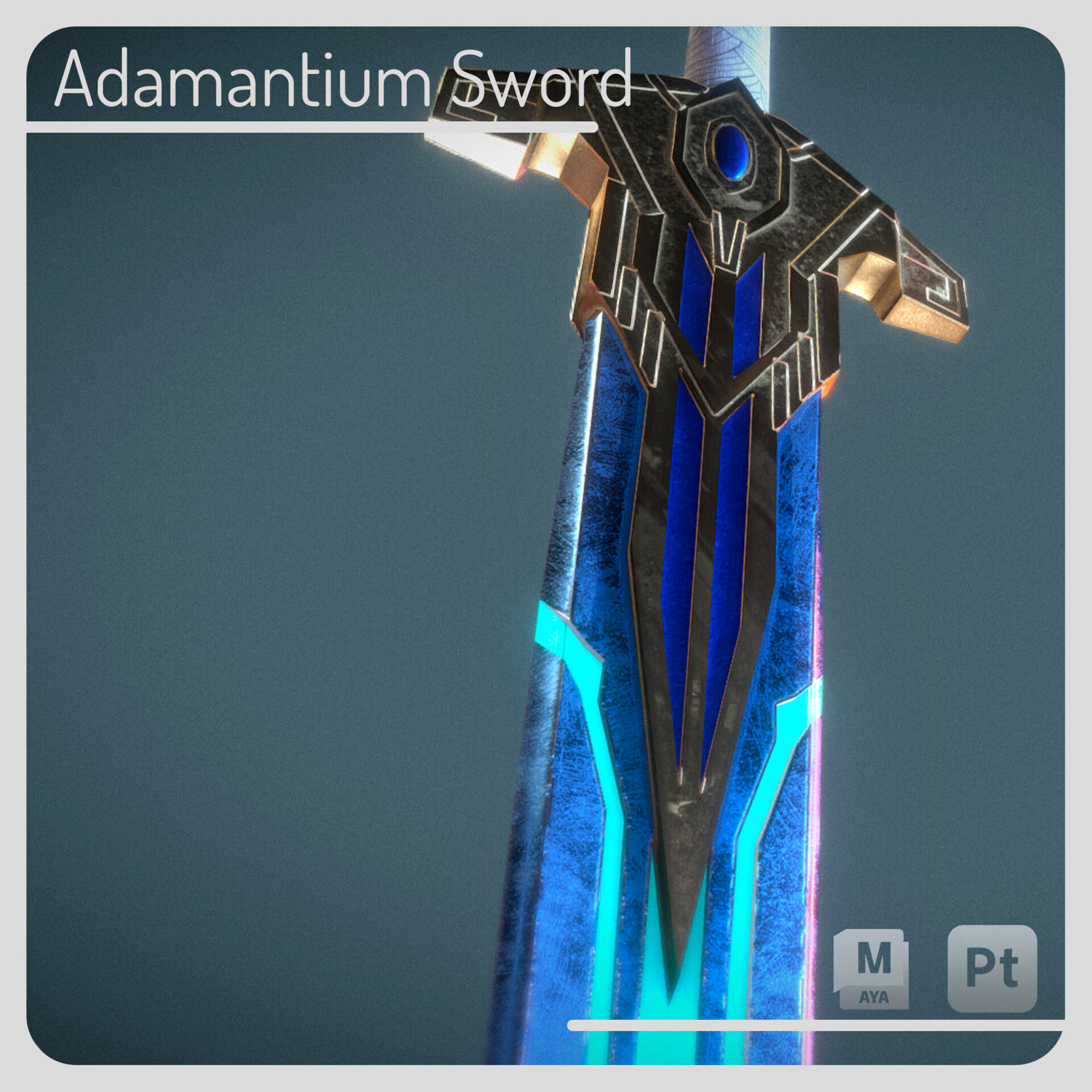 ArtStation - Adamantium Sword | Blood Of Zeus