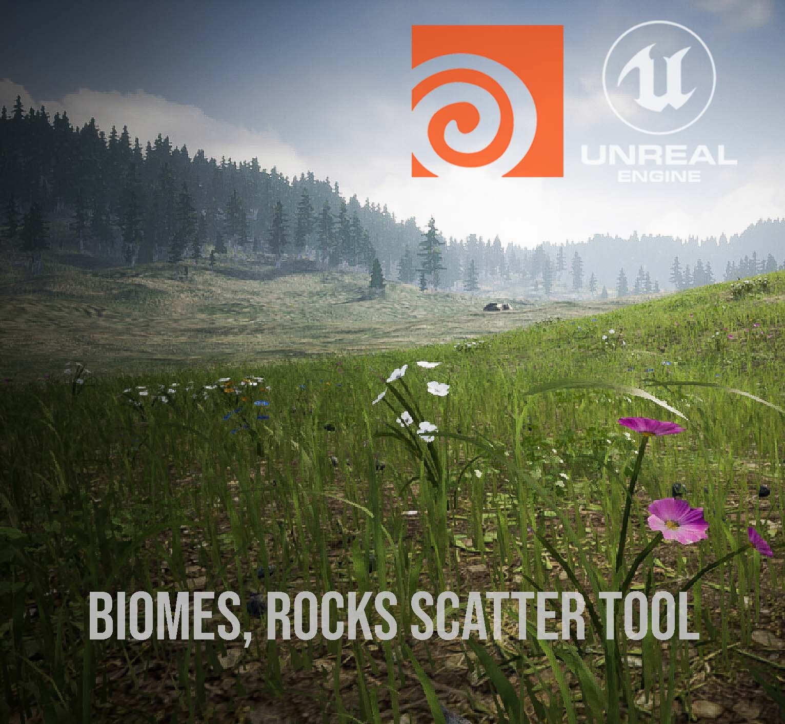 ArtStation - Biomes and Rocks scatter tool for Unreal Engine 4
