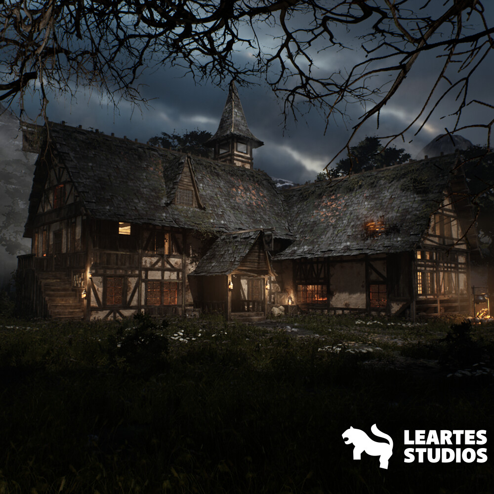 ArtStation - Medieval Tavern ( Modular , Interior + Exterior )