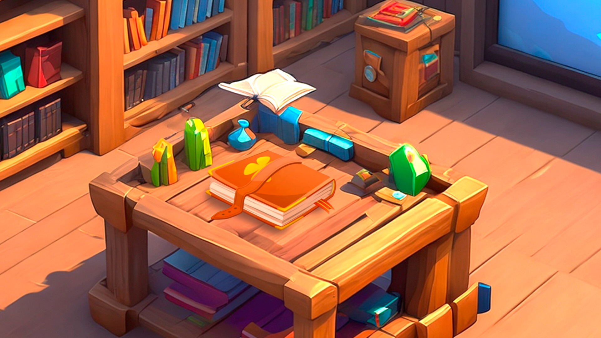 ArtStation - Magic book made on the Spine