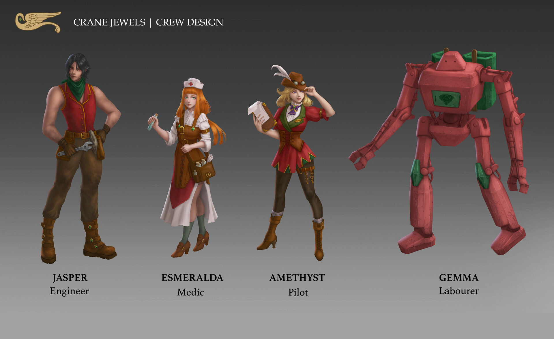 ArtStation - Airship Crew Design