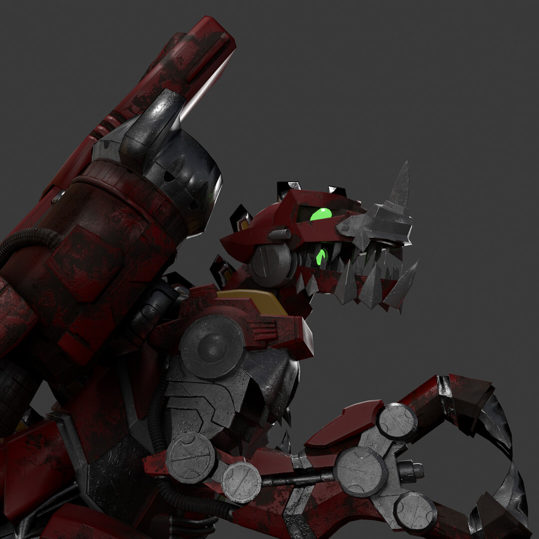 ArtStation - RustTyranomon from Digimon Series