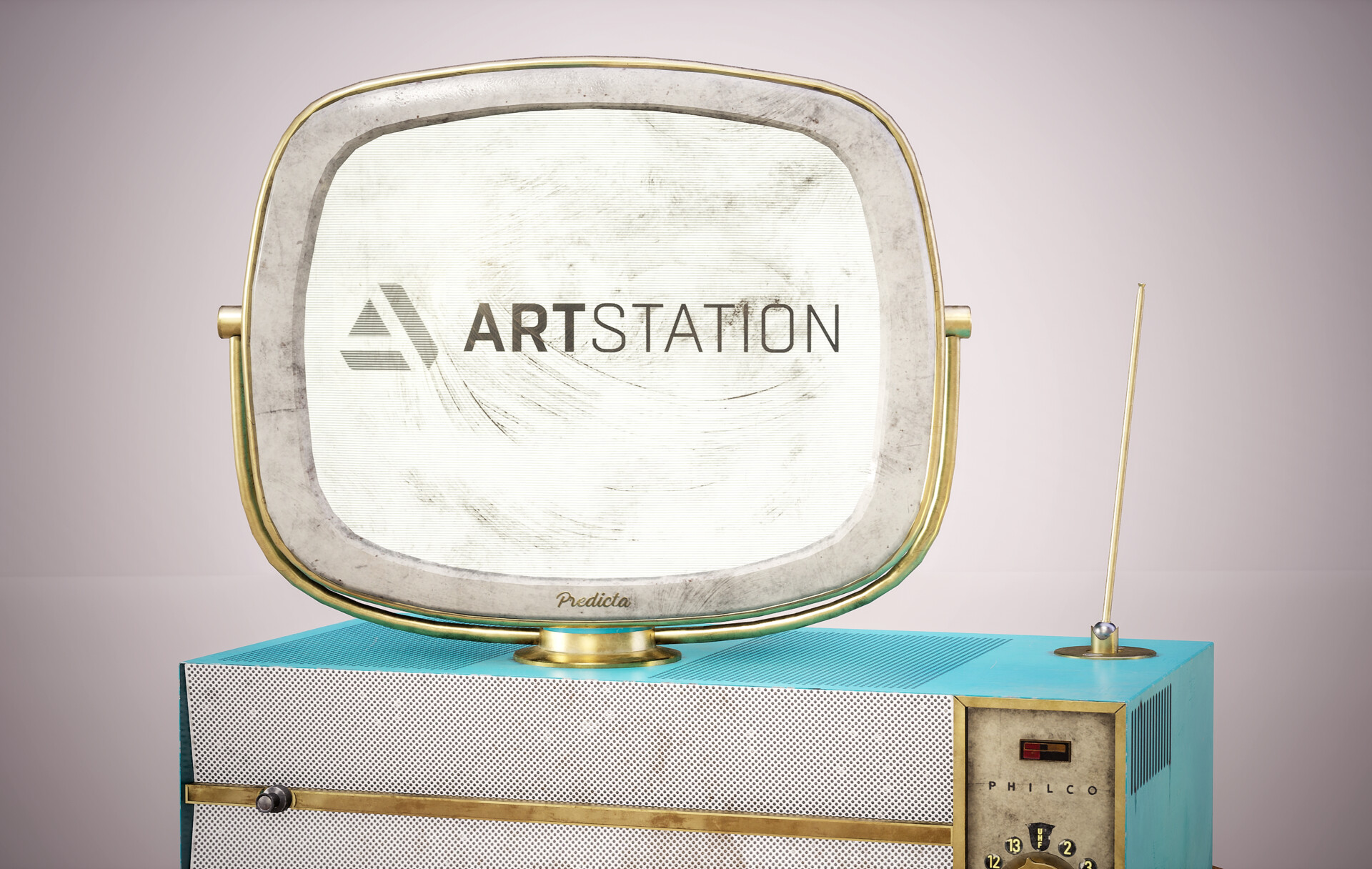 ArtStation - Old Philco Princess TV