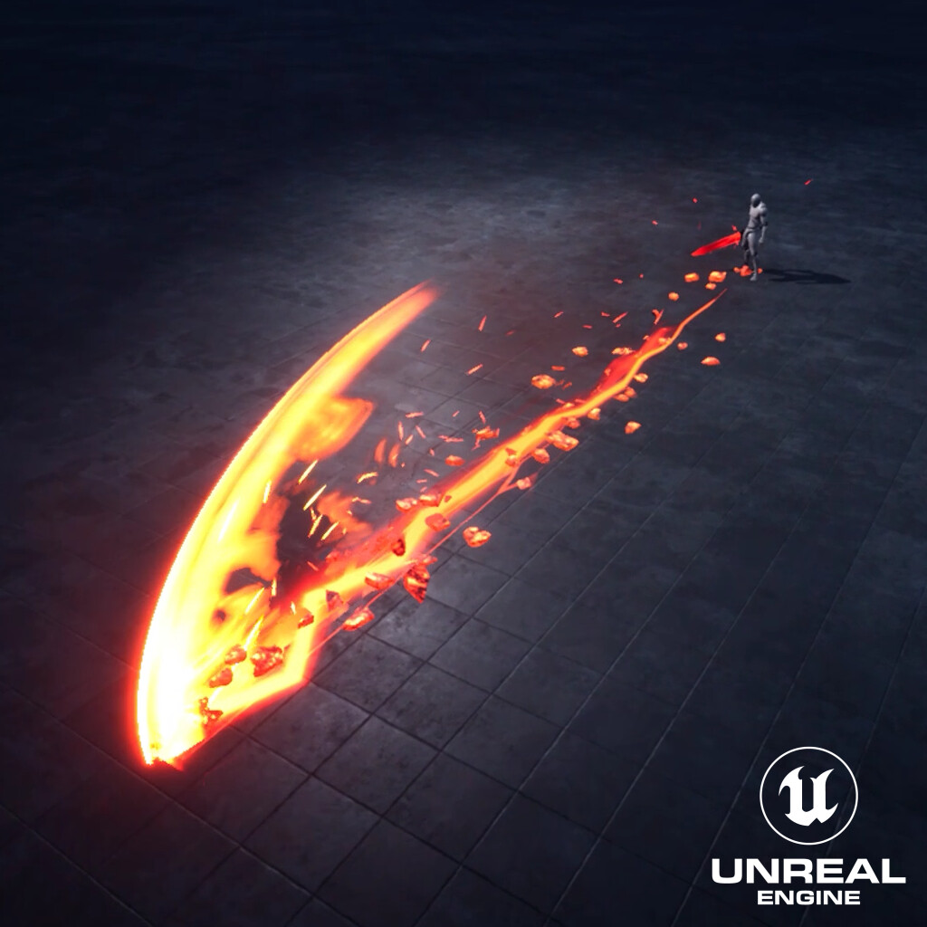 ArtStation - UE5 Fire Slash FX