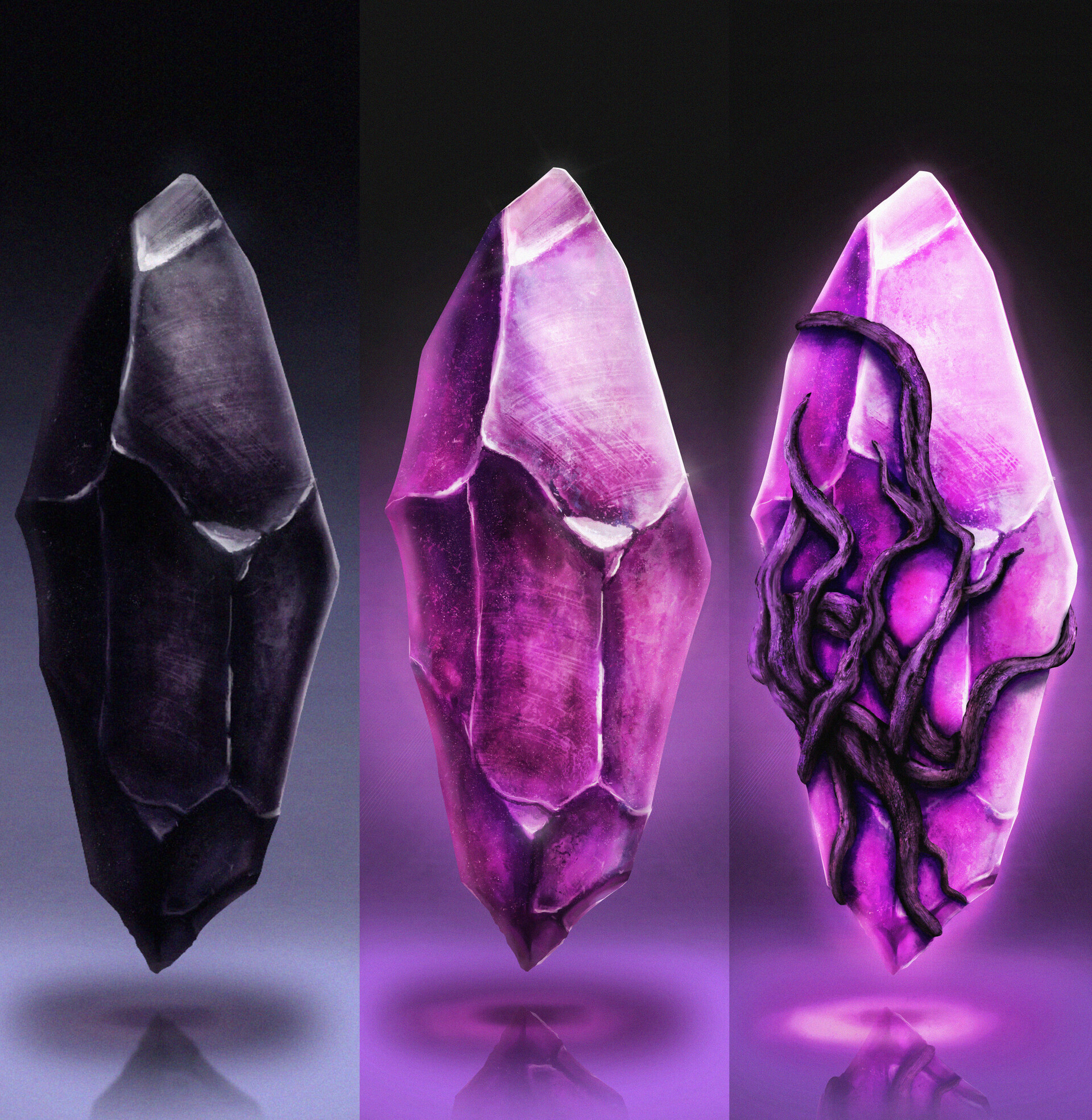 ArtStation - Crystal transformation