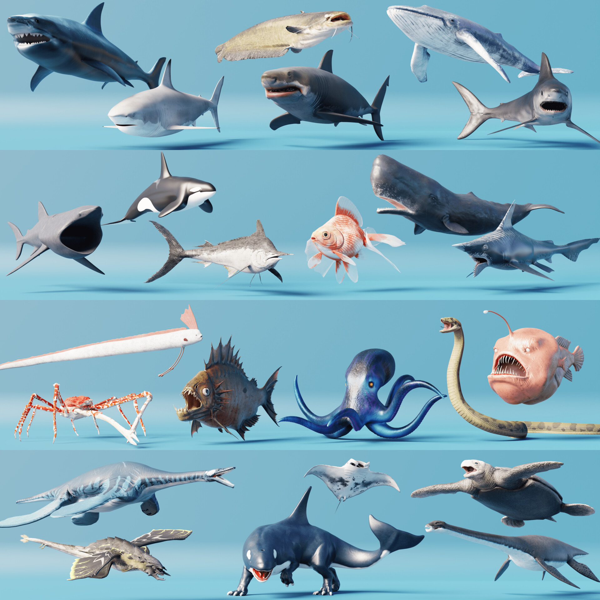 ArtStation - Sea Monsters Comparasion video