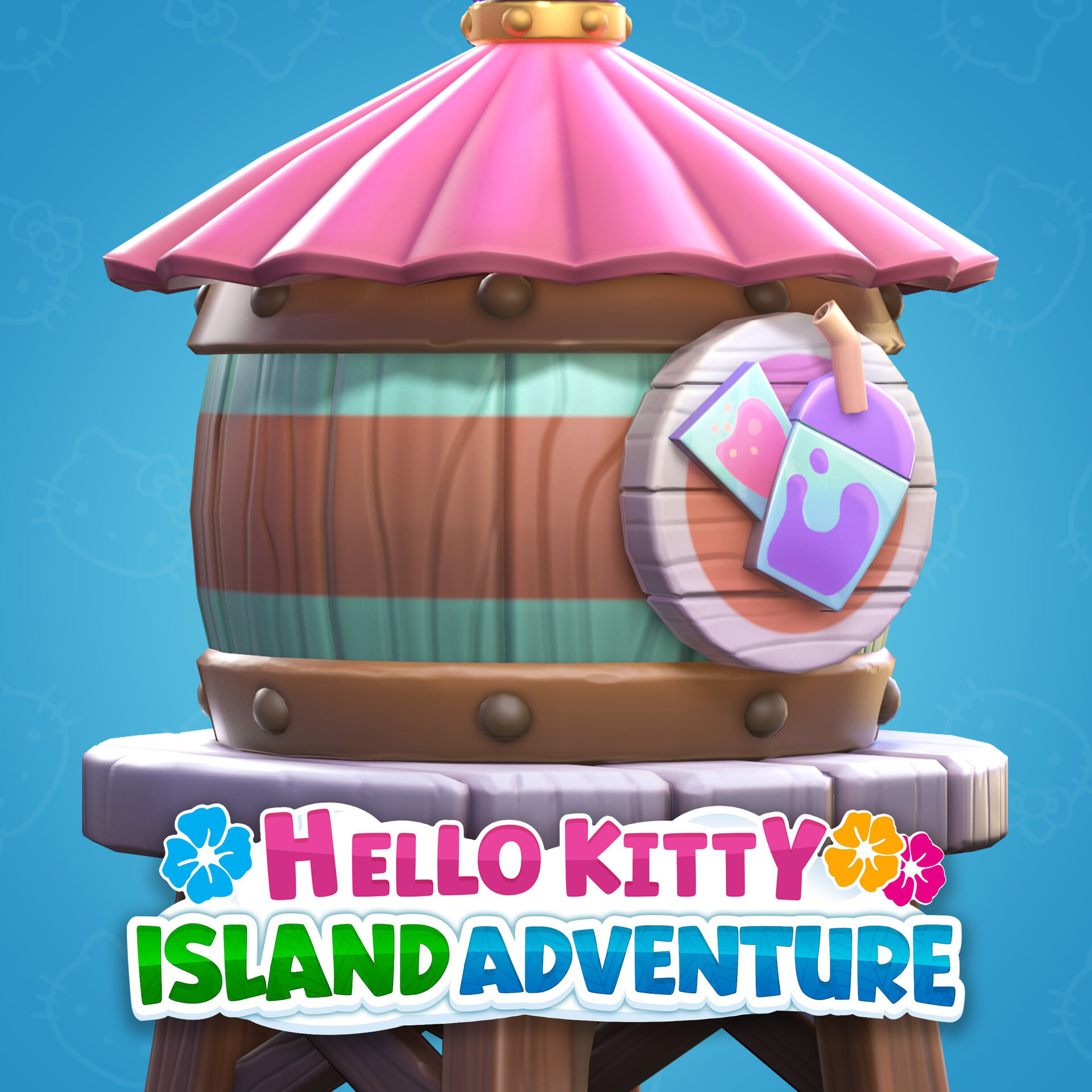 ArtStation - Hello Kitty Island Adventure - Soda Tower