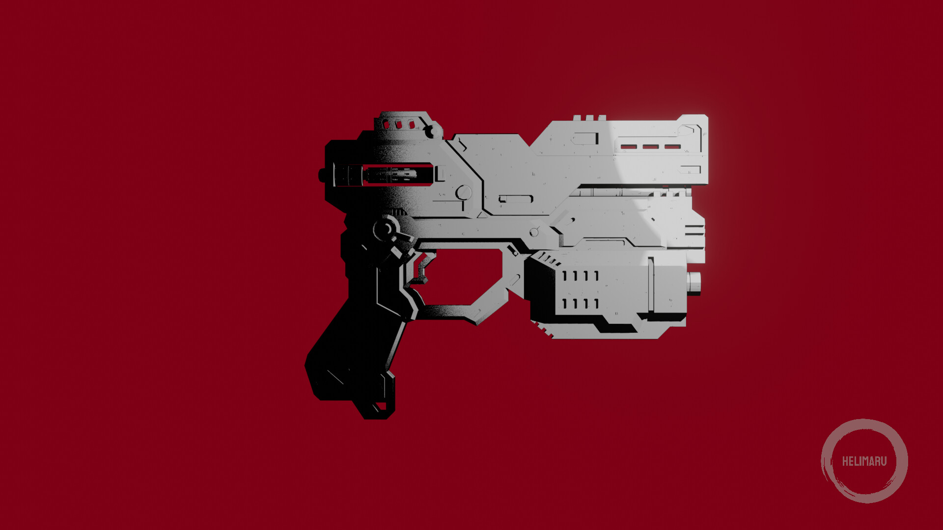 ArtStation - Sci-fi gun model with "manga"-style Cel-shading