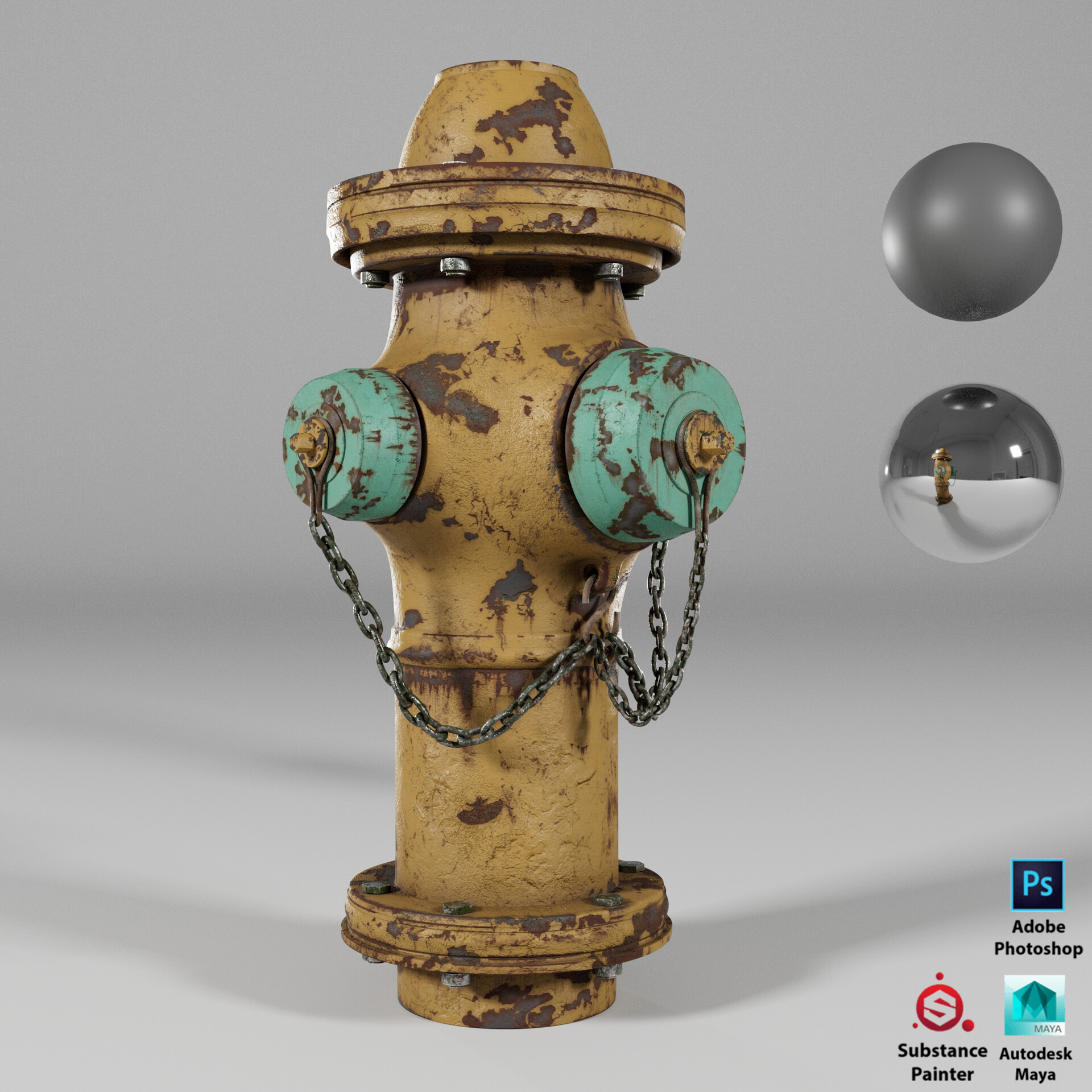 ArtStation - Rusty Old Hydrant