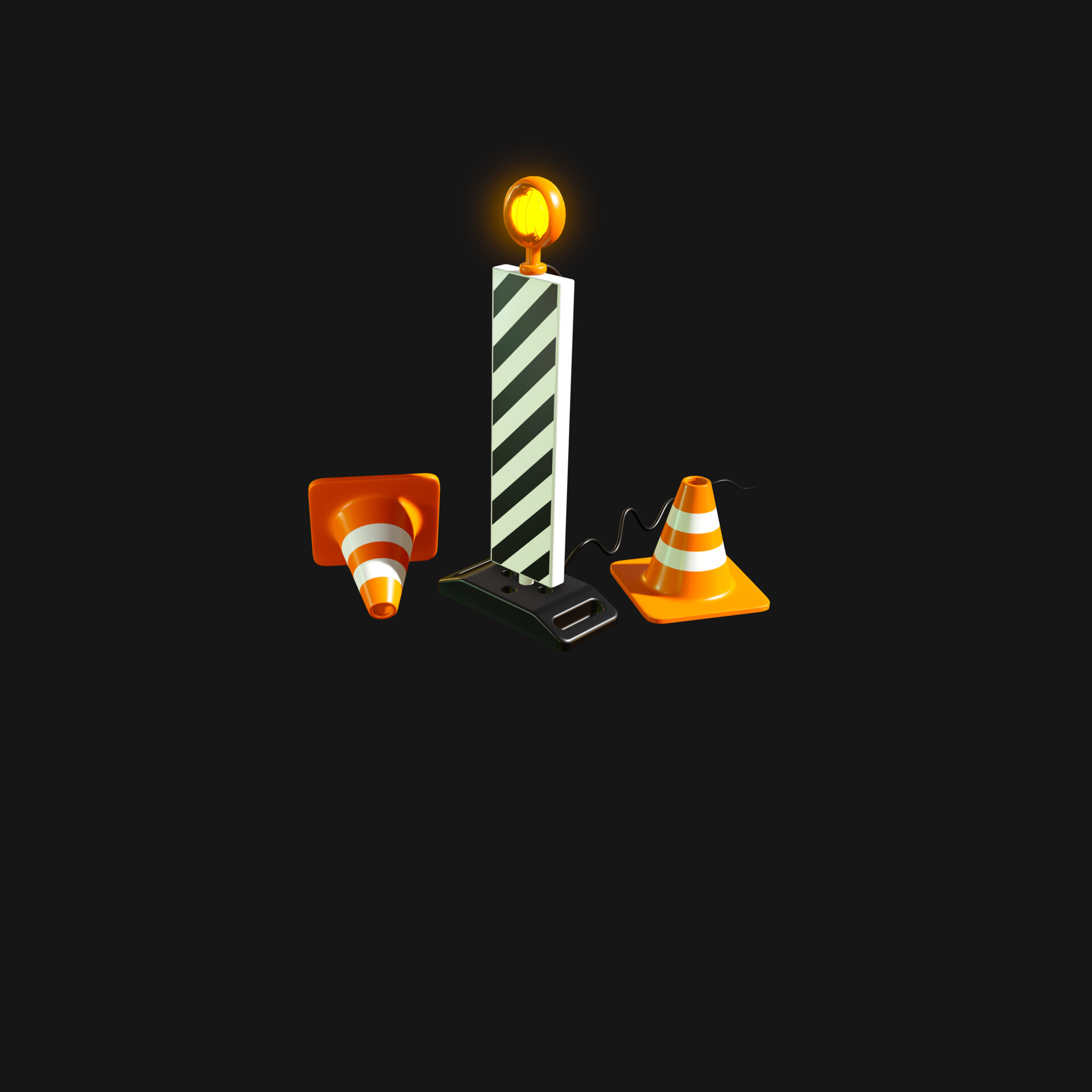 ArtStation - Road building props set