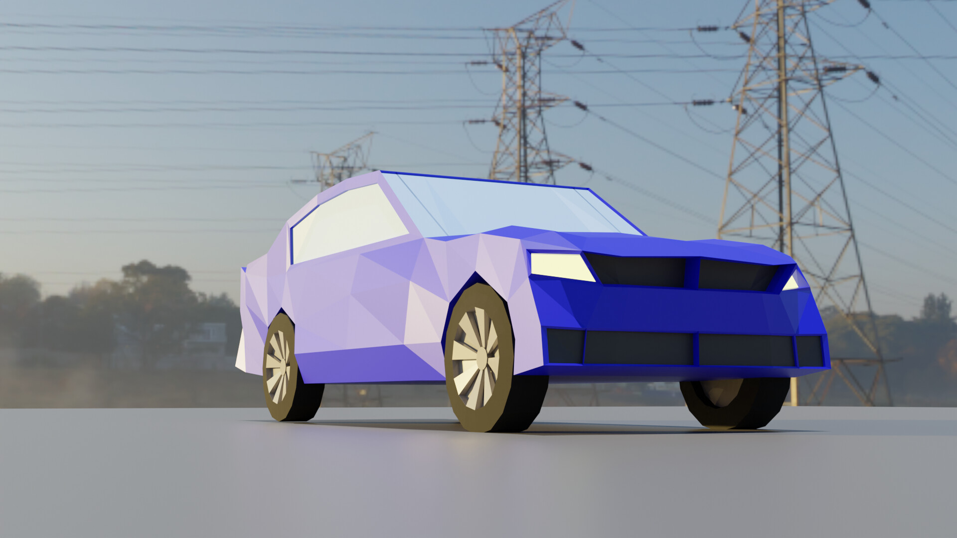 ArtStation - Low-Poly Car