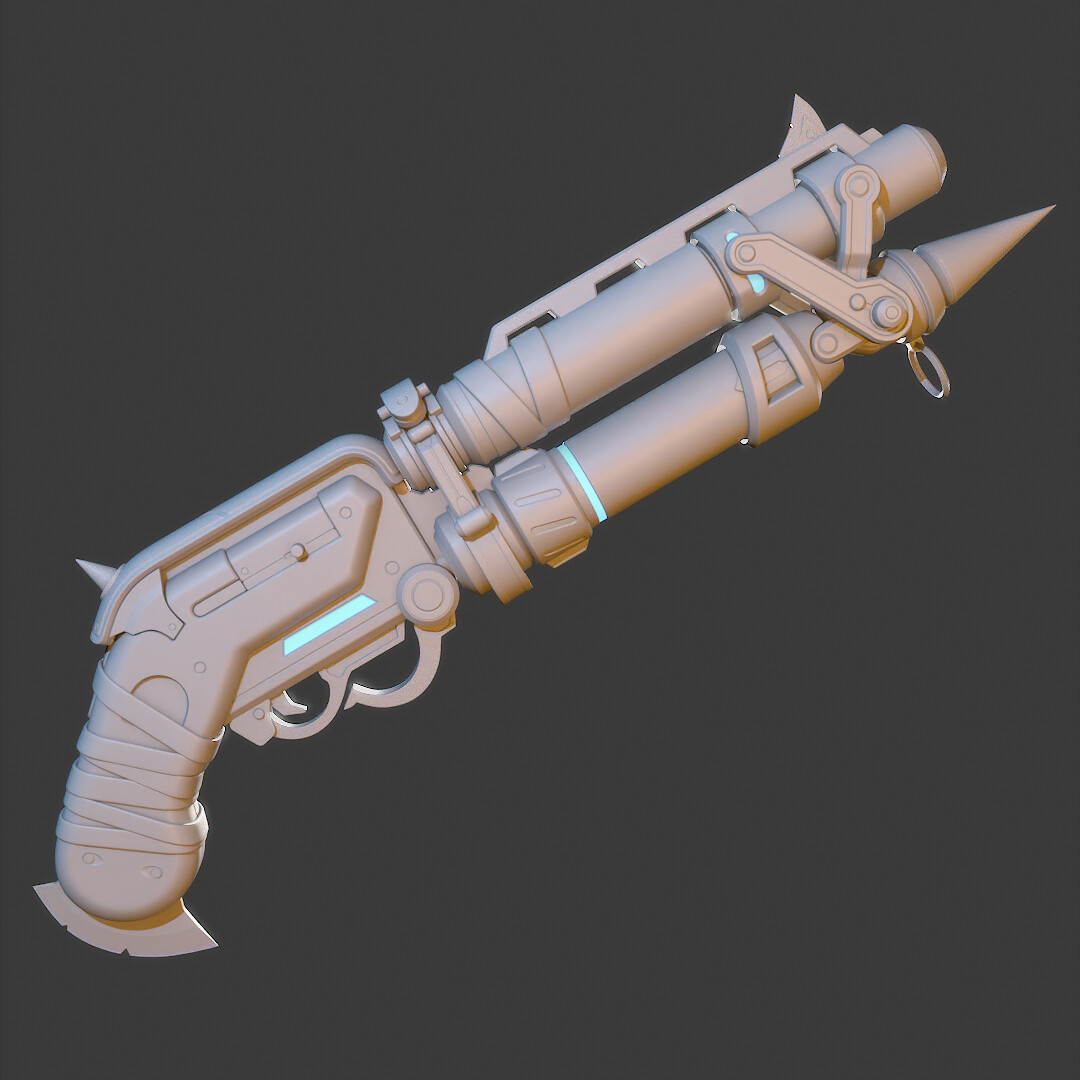 ArtStation - Junker Queen Scattergun - Clay Renders