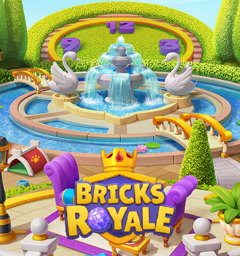 ArtStation - An exterior scene illustration designed for the BRICKS ROYALE project.