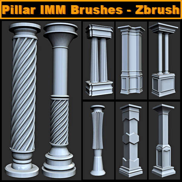 ArtStation - Pillar IMM Brush - Zbrush