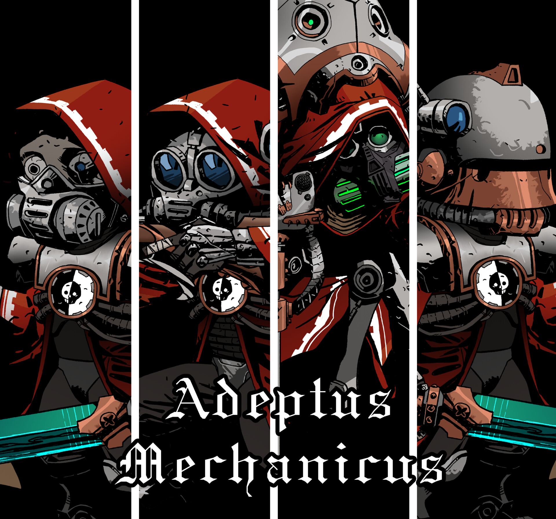 ArtStation - Adeptus Mechanicus Comic style Practice