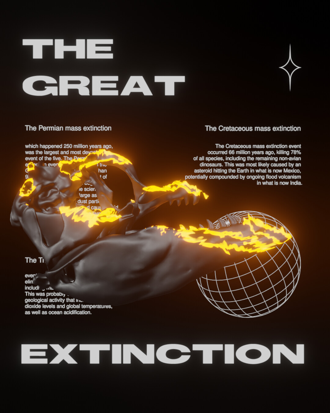 ArtStation - THE GREAD EXTINCTION Poster animation