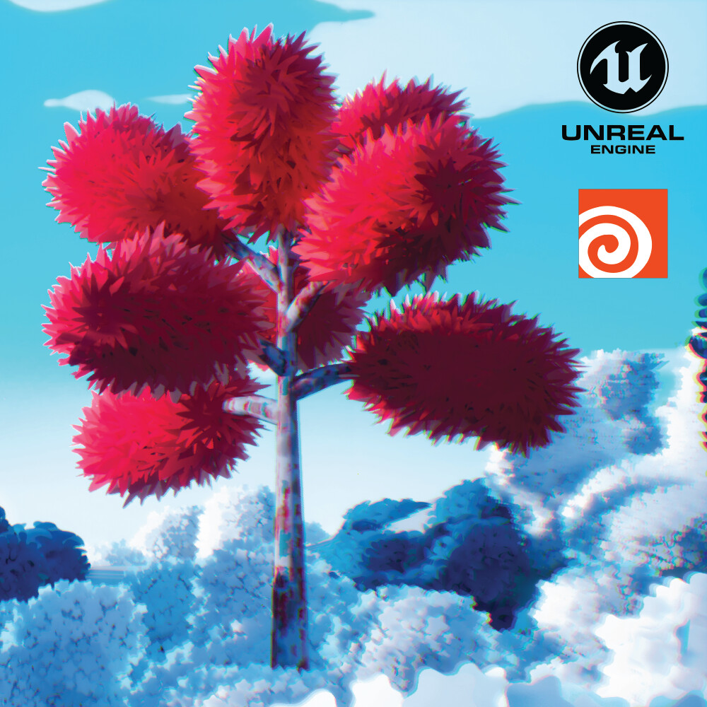 ArtStation - Stylized Procedural Trees