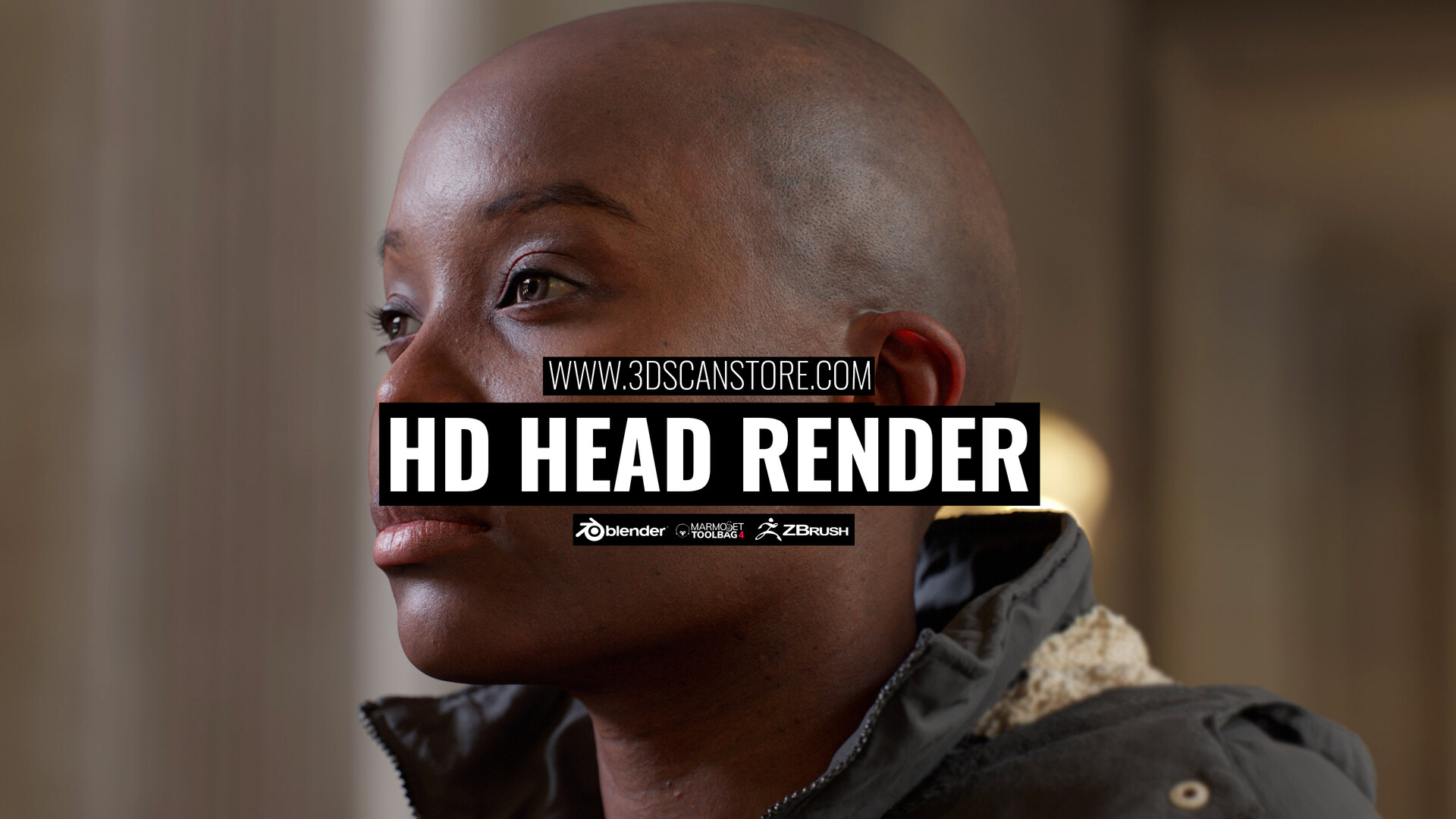 3D Scan Store - Woman in a coat.