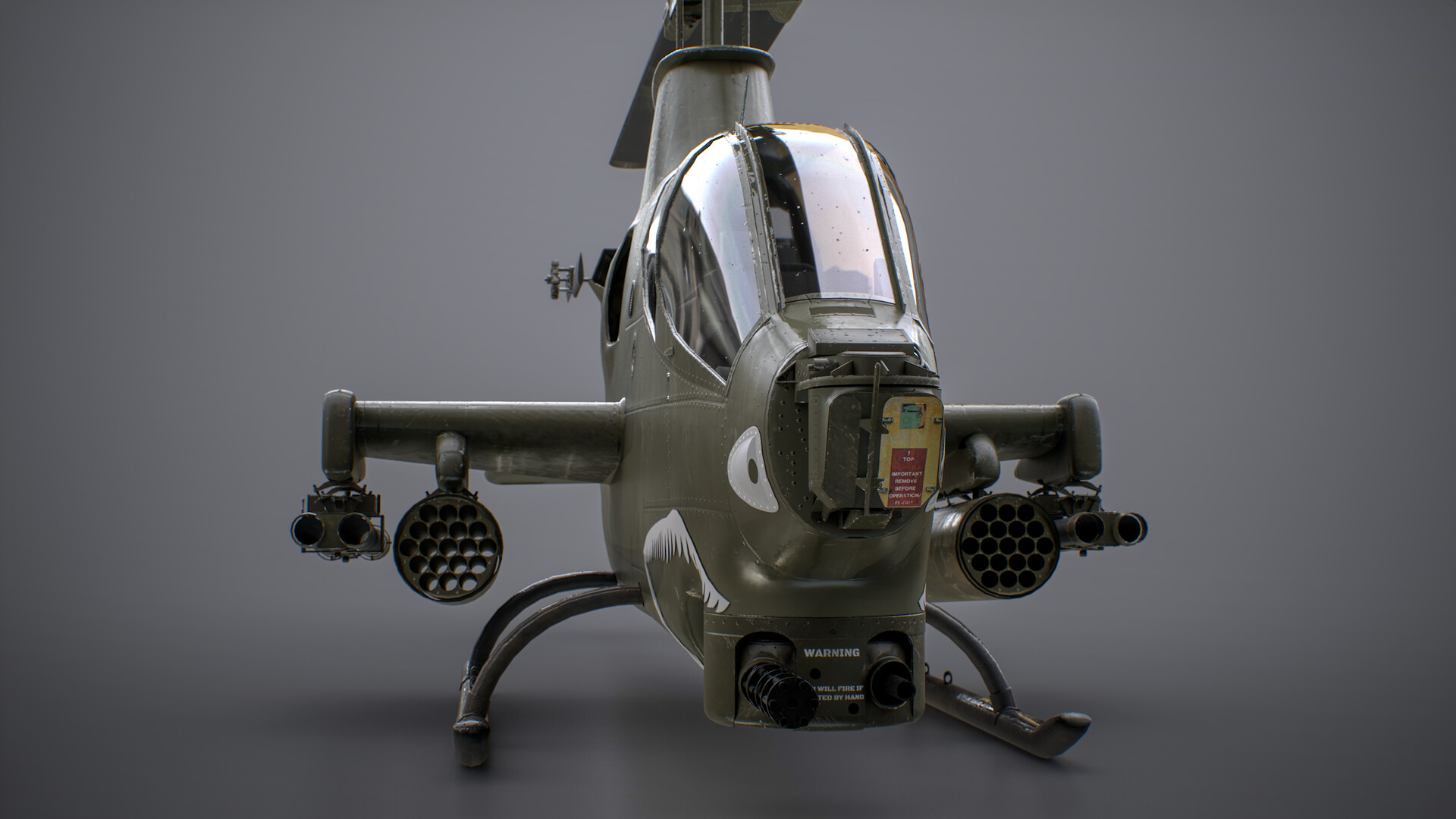ArtStation - Bell AH1_G Cobra Helicopter
