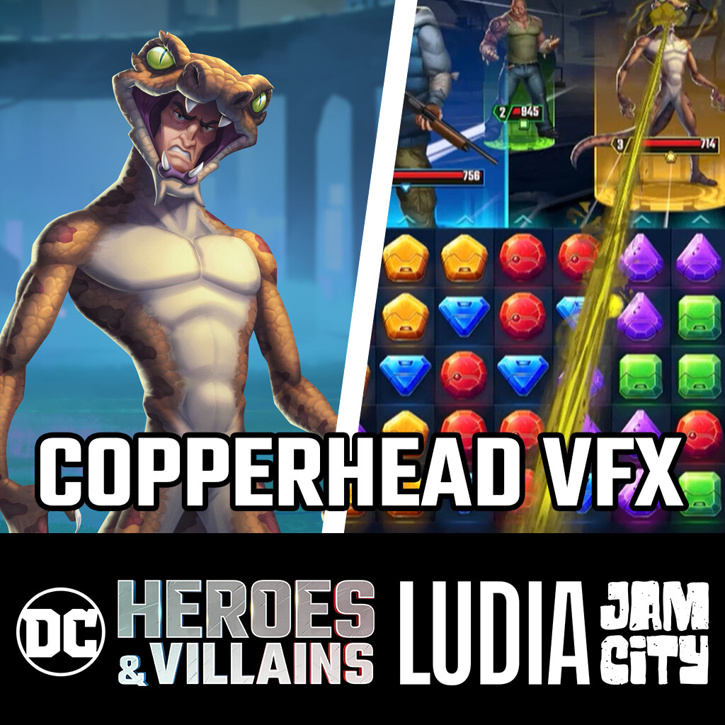 ArtStation - DC Heroes and Villains - Copperhead VFX