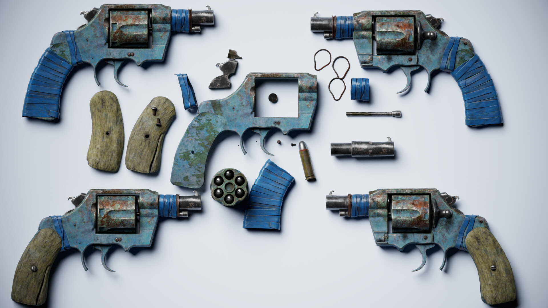 victor shagin - very old bronze pistol