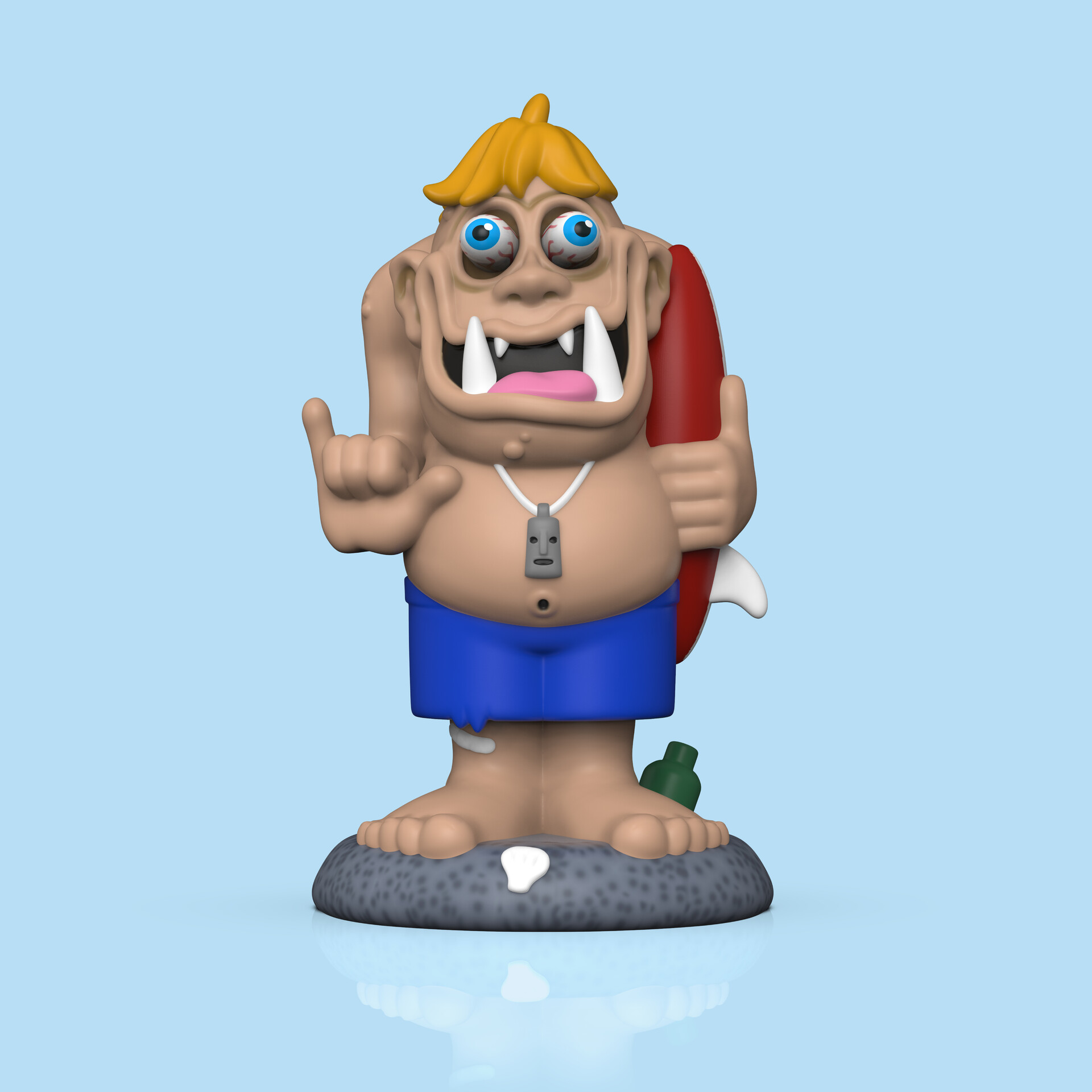 ArtStation - Surf Dude - Wacky Wobbler