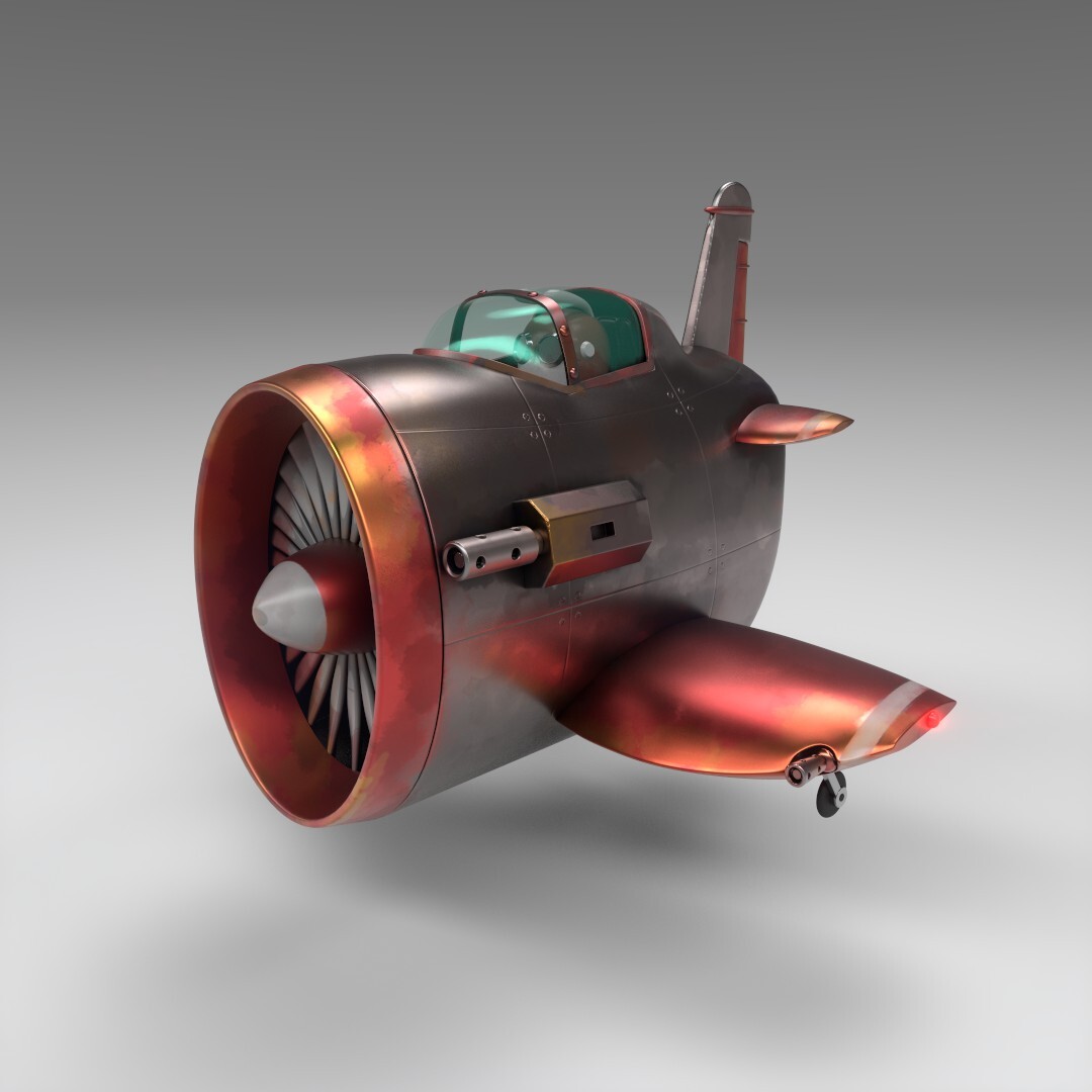 ArtStation - A 3d plane based in Ido Yehimovitz artwork