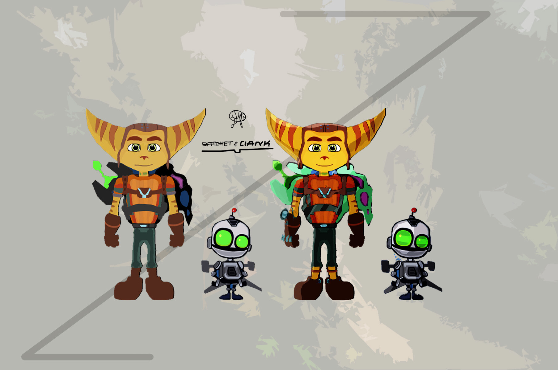 ArtStation - Ratchet and Clank: Character Fan Art Project