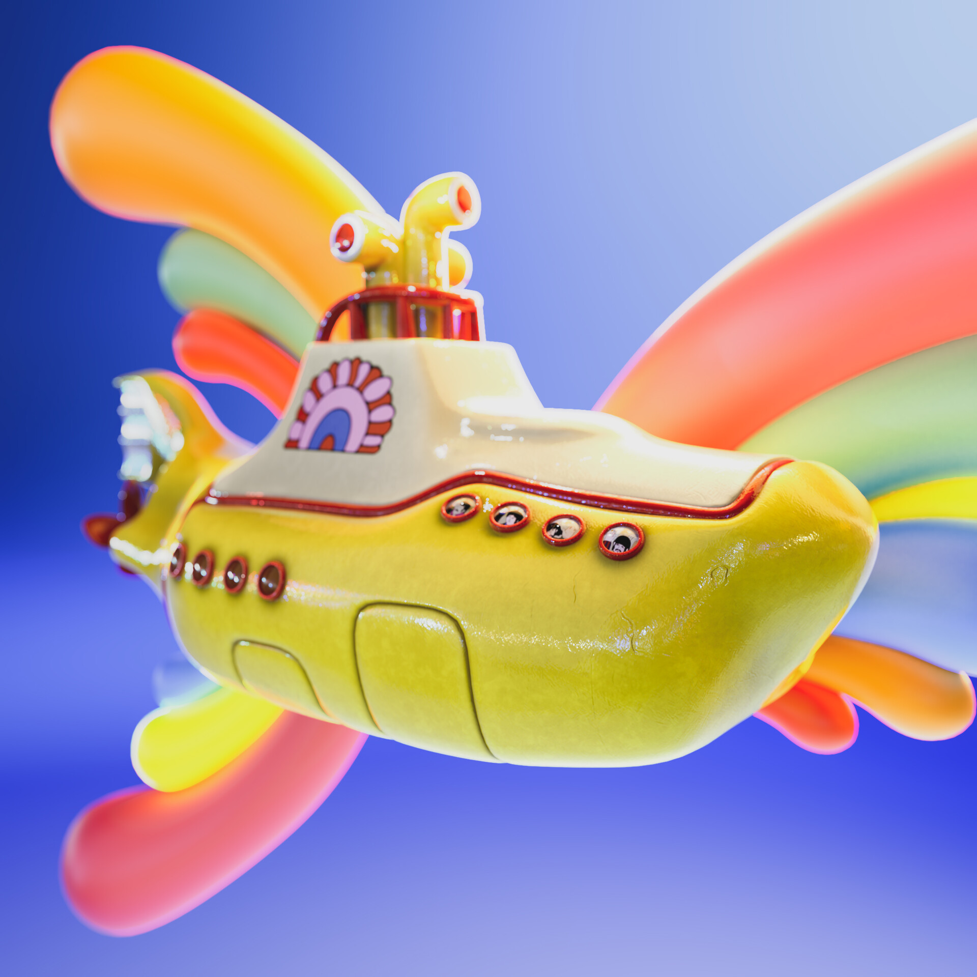 ArtStation - The Beatles - Yellow Submarine